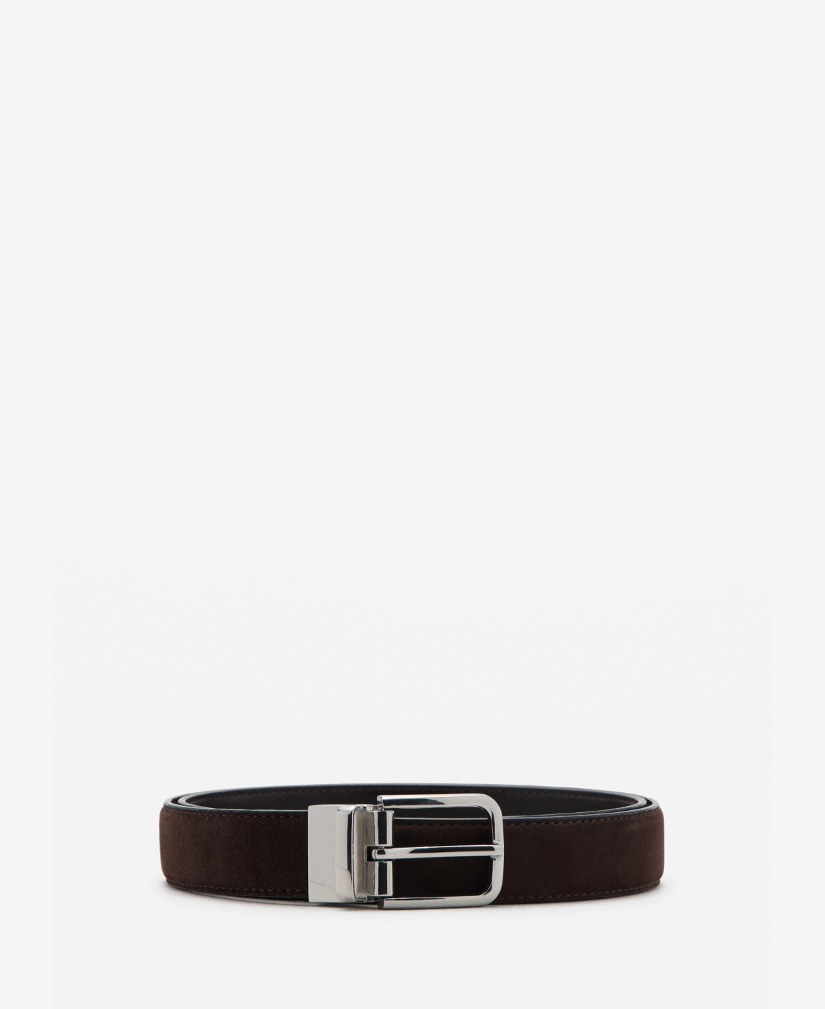 Click here for Mango Mens Reversible Nappa Leather Belt - Brown prices