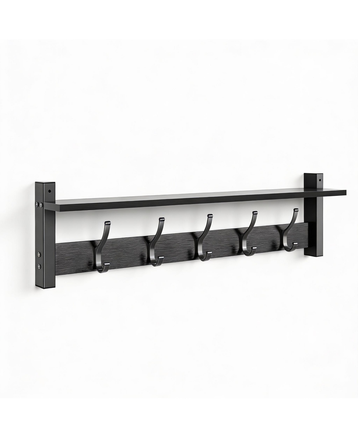 Click here for Yigii Vintage Brown Wall Coat Rack with Shelf & Ho... prices
