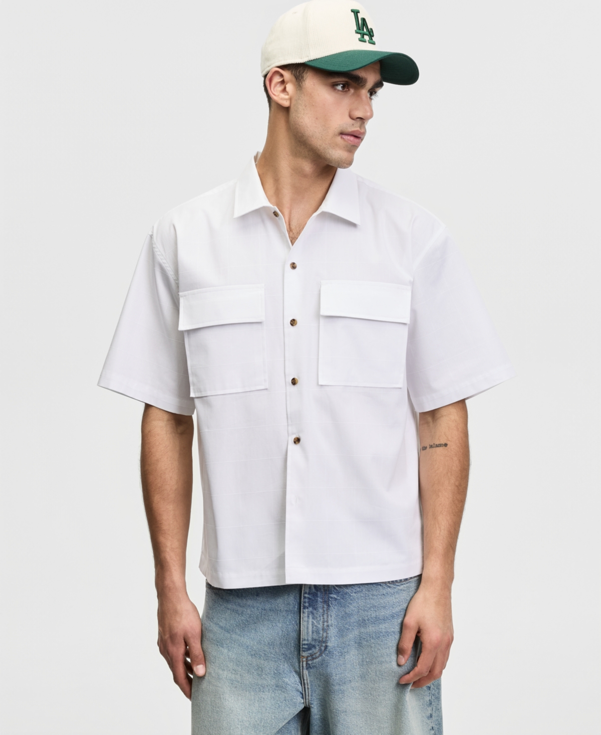 Click here for Mode of One Mens Relaxed-Fit Short-Sleeve Ripstop... prices