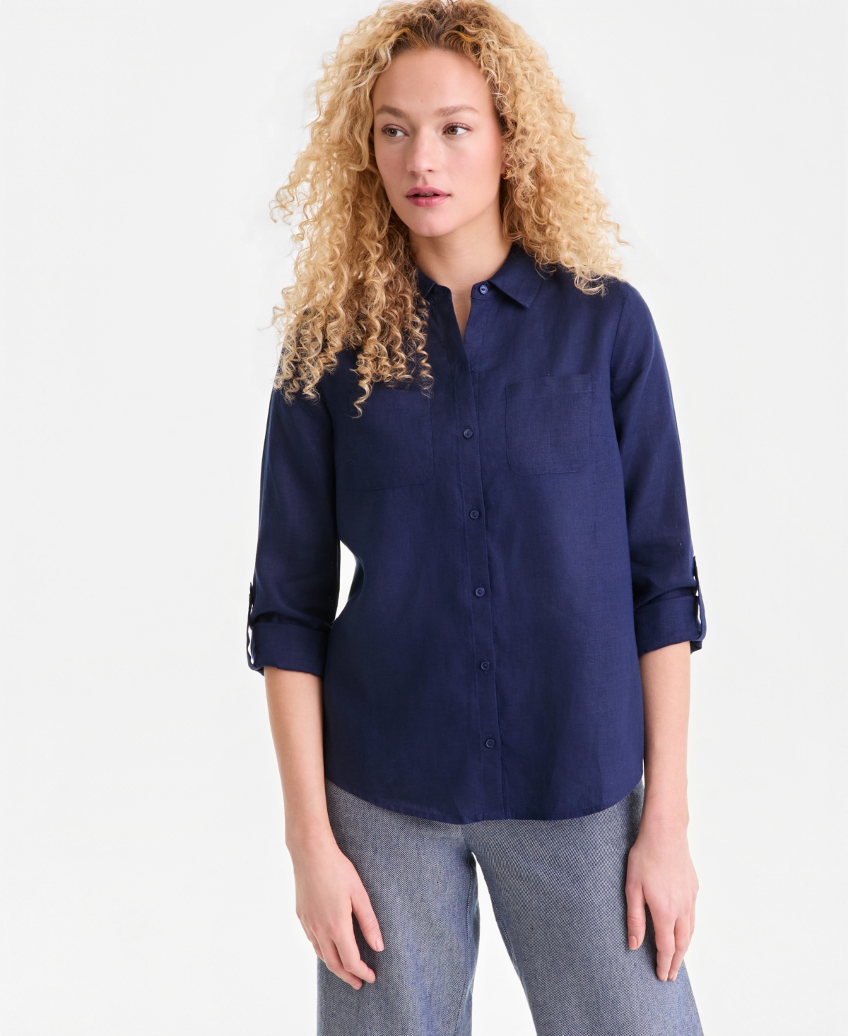 Click here for Charter Club Womens 100 Linen Shirt  Created for M... prices