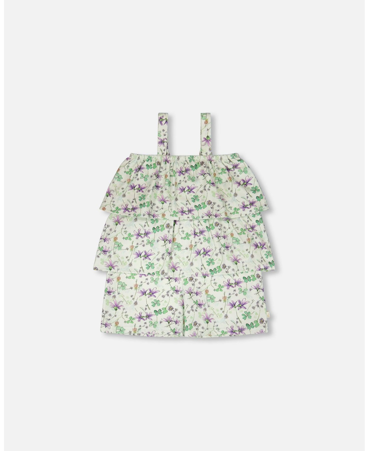 Click here for Deux par Deux Baby Girls Jersey Romper with Tiers... prices