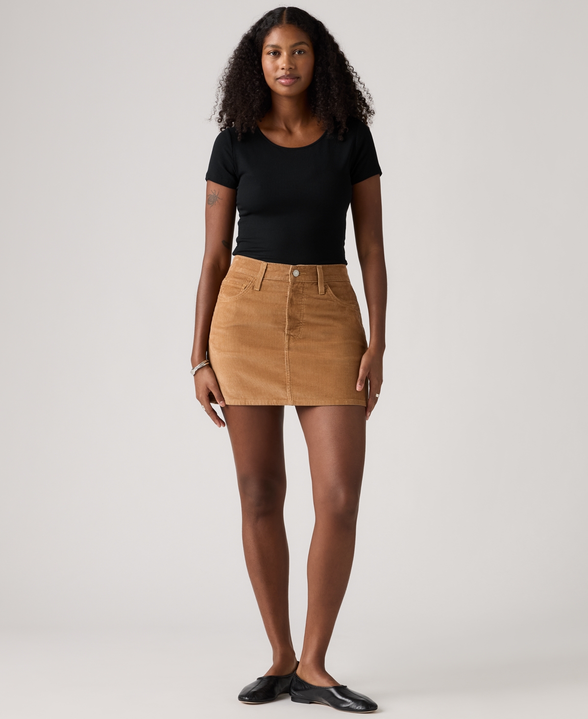 Click here for Levis Womens Icon Cotton Denim Skirt - Sweet Hone prices
