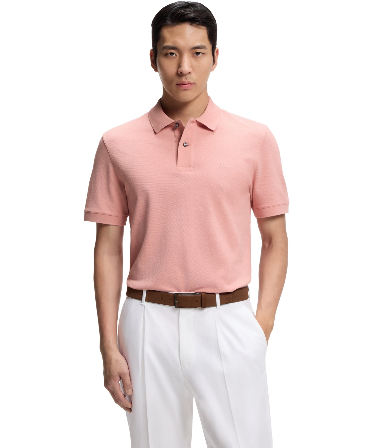 Click here for Boss by Hugo Boss Mens Cotton Pique Embroidered Lo... prices