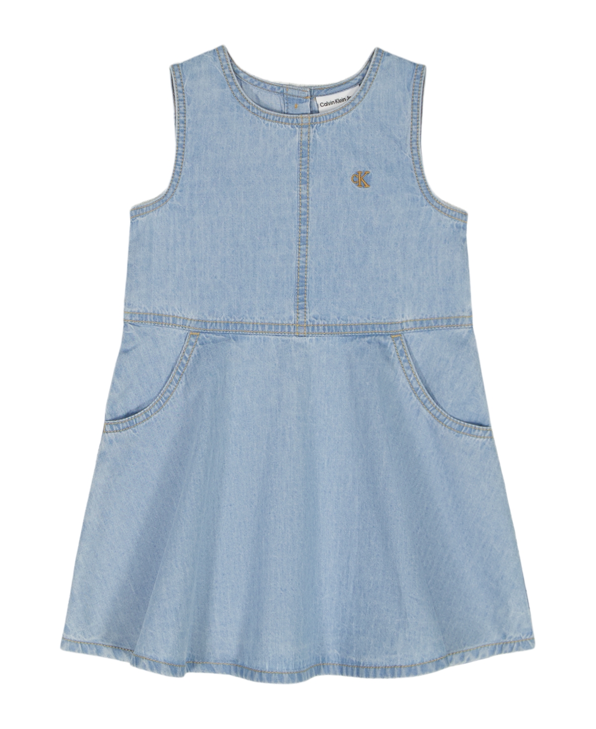 Click here for Calvin Klein Girls Toddler 2T-4T Sleeveless Denim... prices