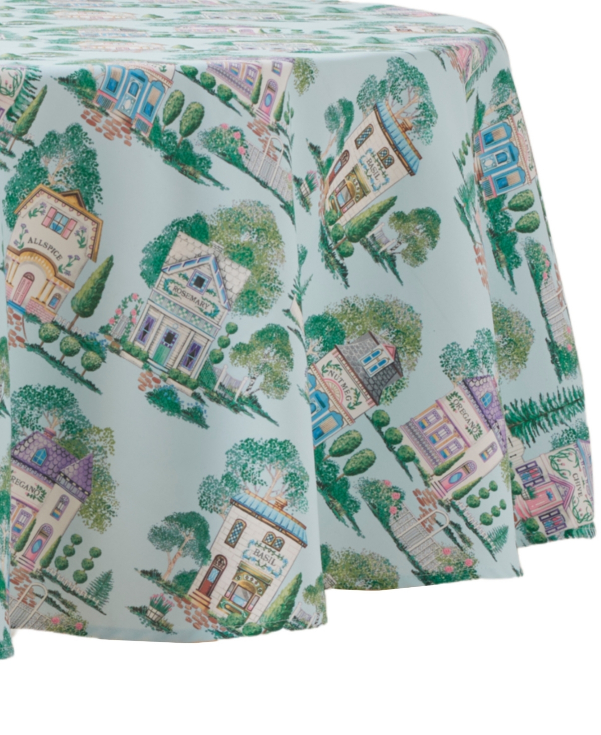 Click here for Lenox Spice Village Cottage Design Round Tableclot... prices