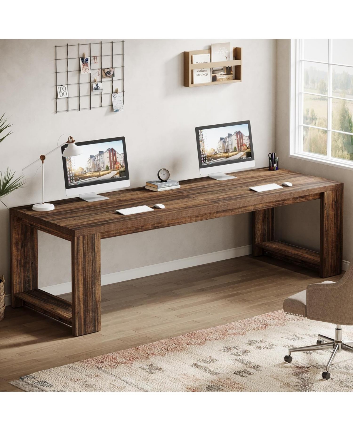 Click here for Tribesigns 2 Person Desk  86.6 Inches Extra Long D... prices