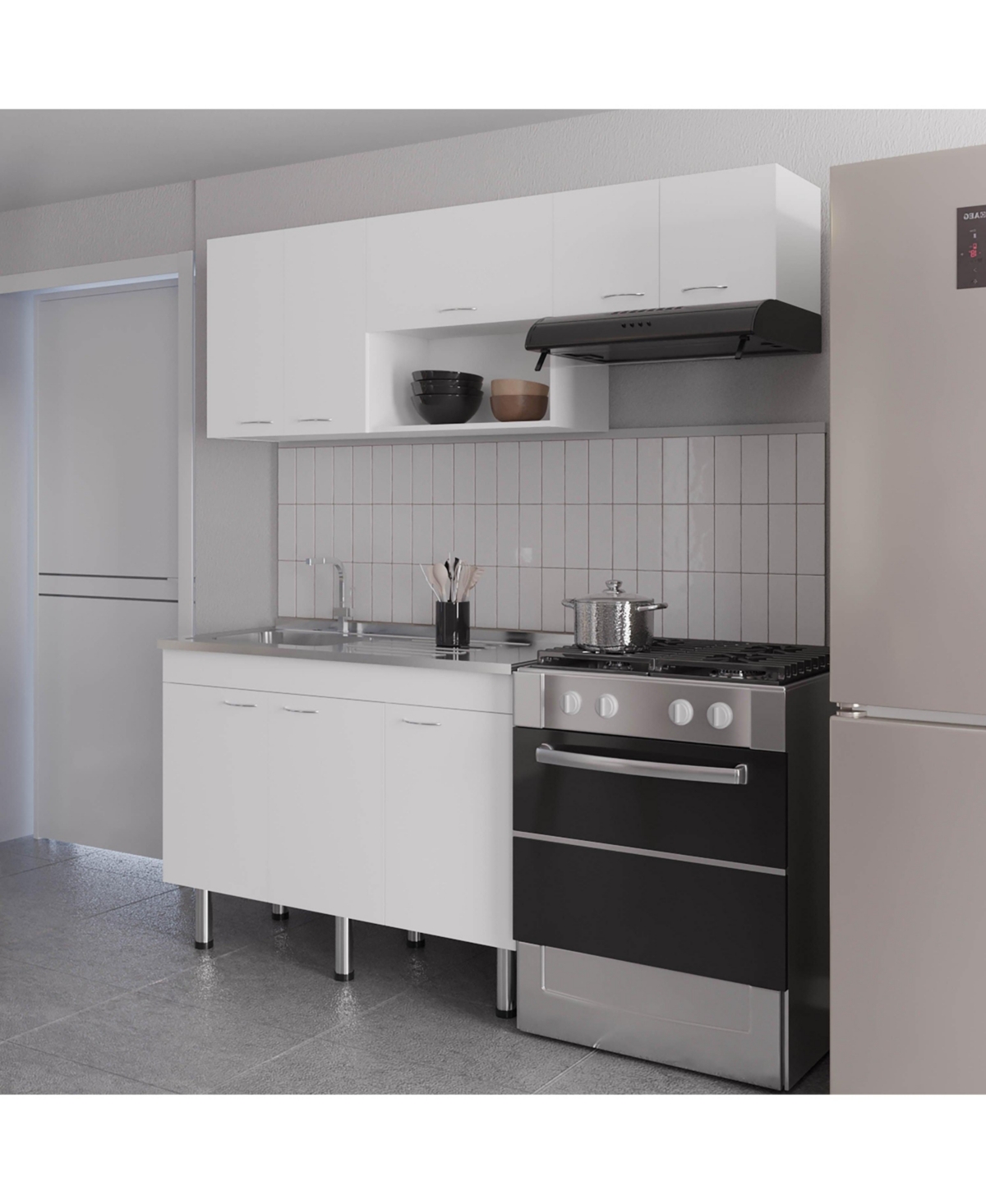 Click here for Fm Furniture El Capitan Modular Kitchen Set - Comp... prices