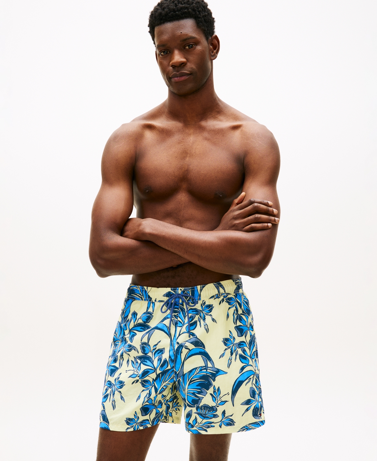 Click here for Tommy Hilfiger Mens Print Drawstring 5 Swim Trunks... prices