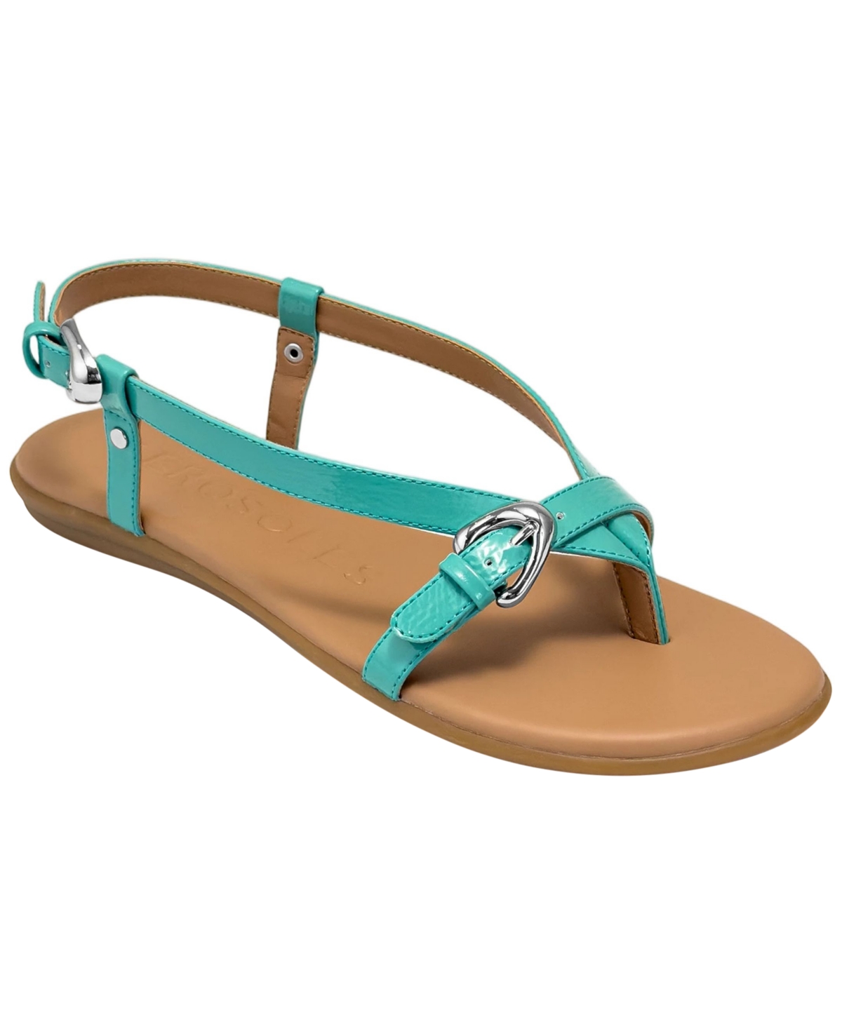 Click here for Aerosoles Womens Iride Flat Sandal - Ice Green prices