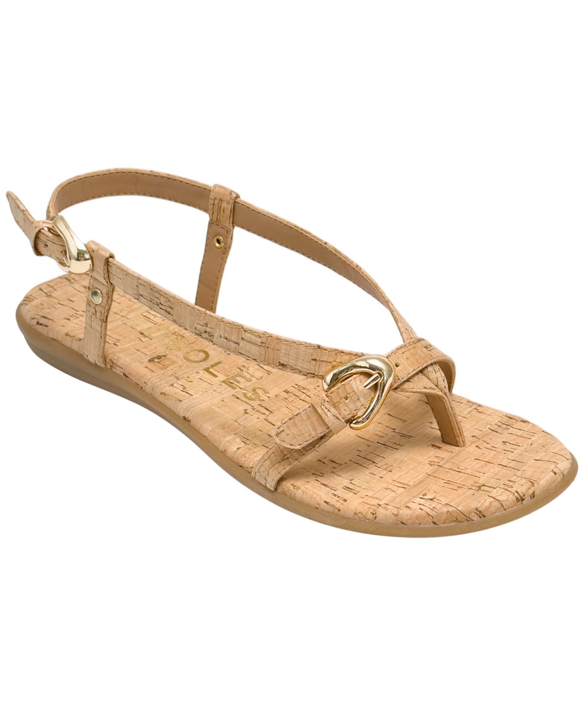 Click here for Aerosoles Womens Iride Flat Sandal - Natural prices