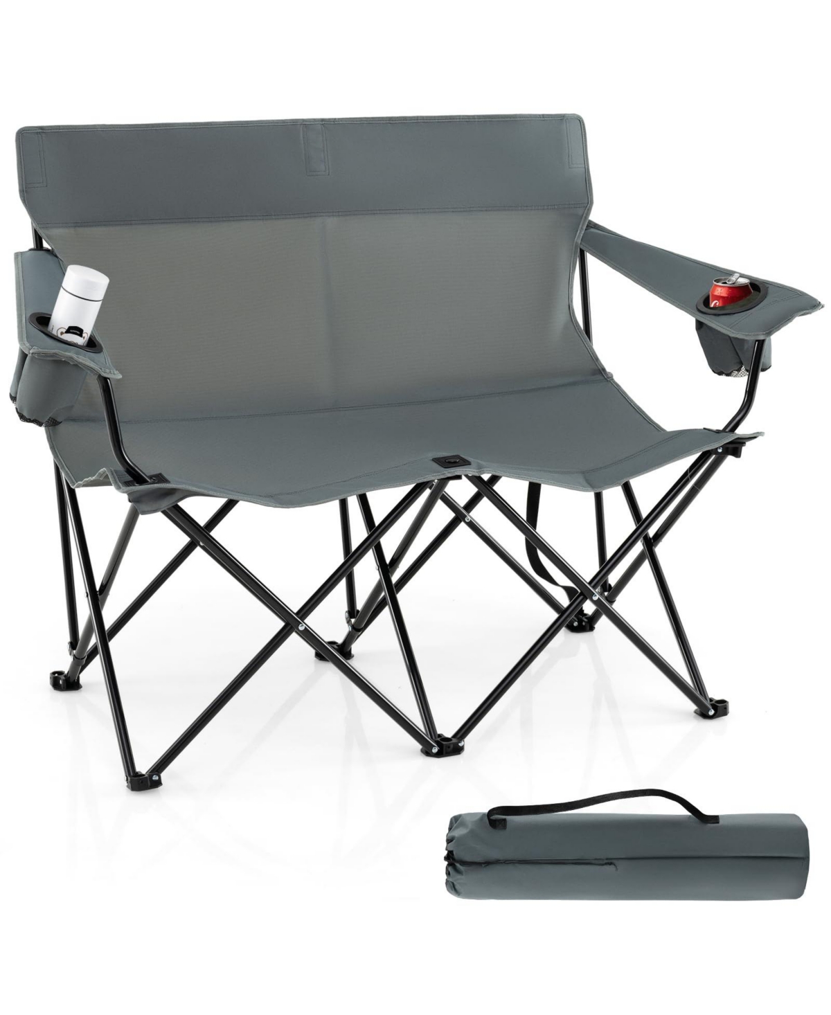 Click here for Mecale Camping Loveseat Chair for 2 with Cup Holde... prices