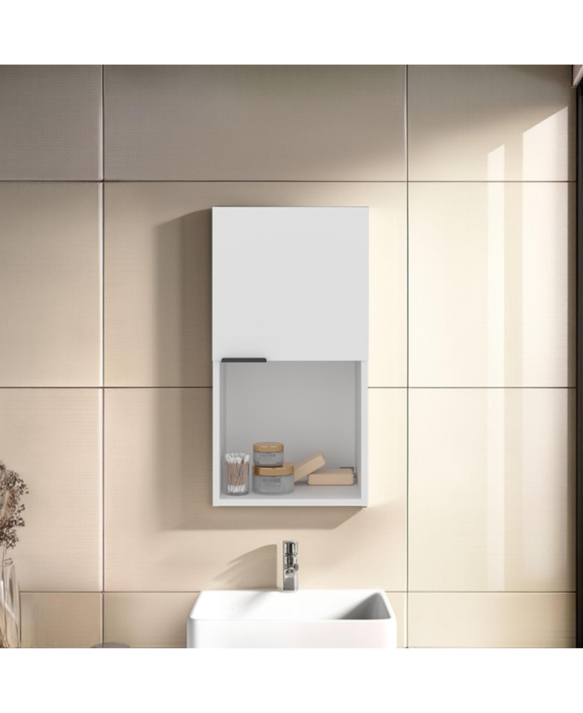 Click here for Fm Furniture Wall-Mounted Bathroom Cabinet with Hi... prices