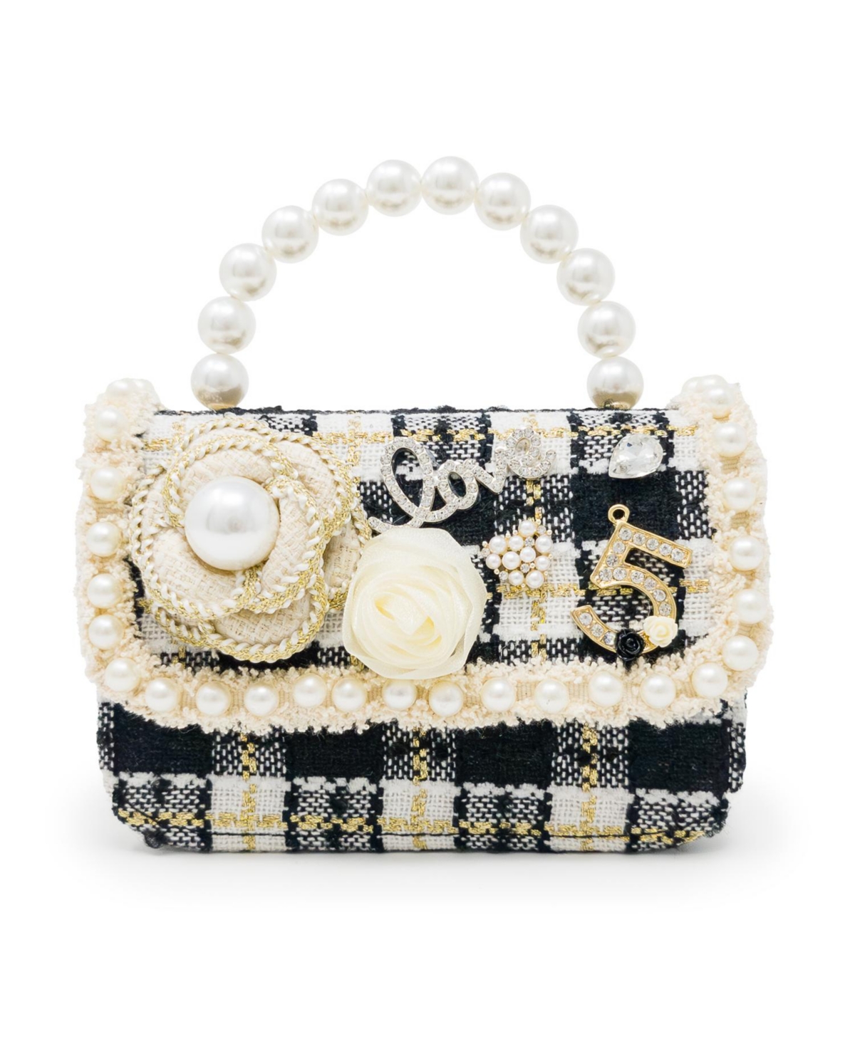 Click here for Puttisu Pearl Garden Girls Handbag - Ebony camelli... prices