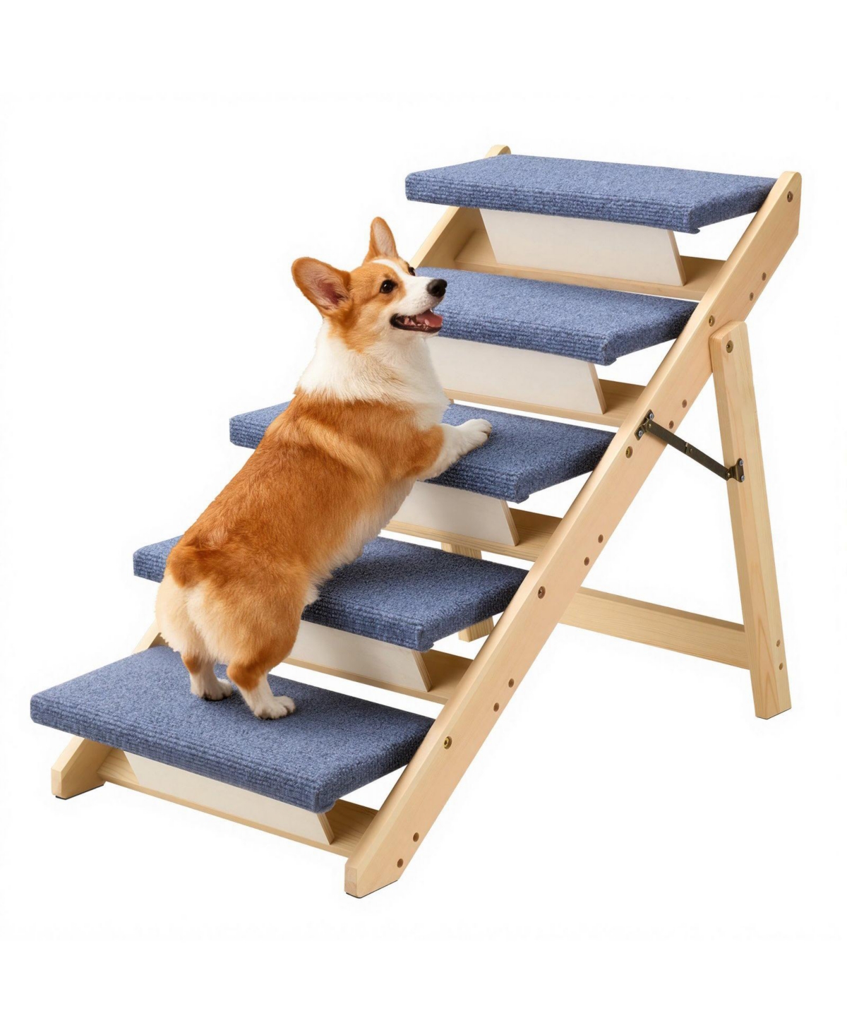 Click here for Cozito 5-Step Wooden Pet Stairs for Bed  Sofa  or... prices