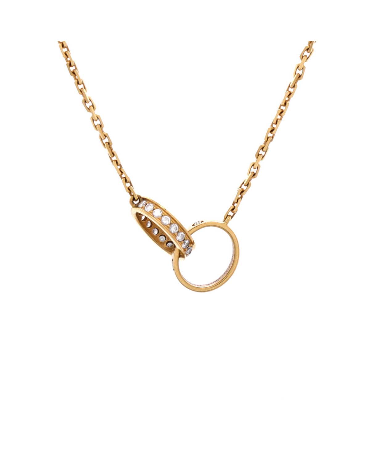 Click here for Pre-Owned Cartier Love Interlocking Necklace - 18k... prices