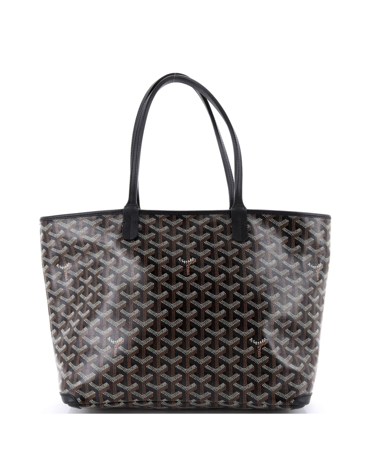 Click here for Pre-Owned Goyard Pm Artois Tote Coated Canvas - Bl... prices