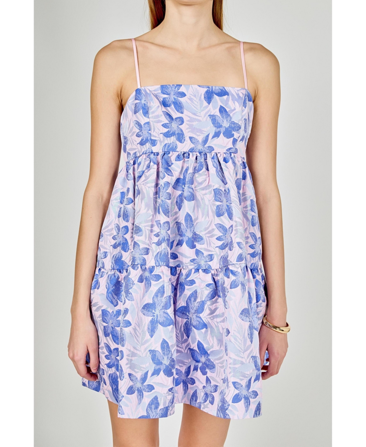 Click here for endless rose Womens Metallic Foral Jacquard Mini D... prices