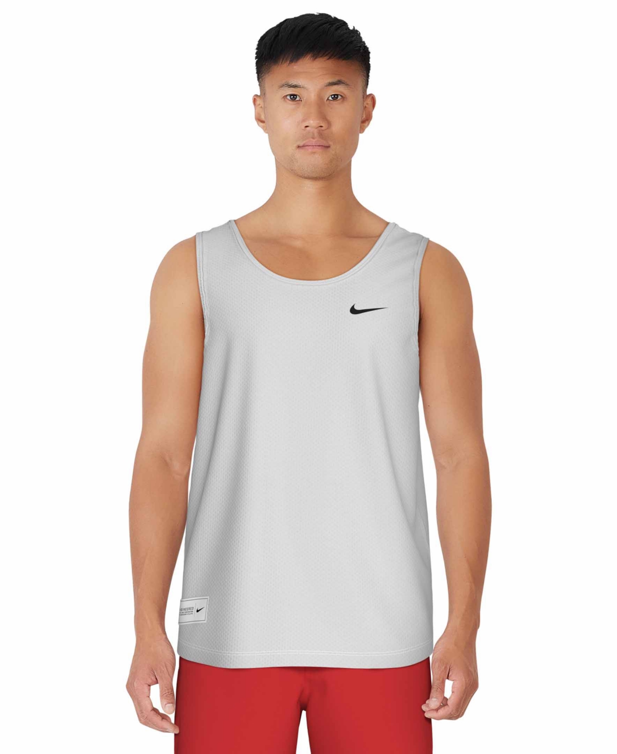 Click here for Nike Mens Mesh Sleeveless Tank Swim Top - White prices