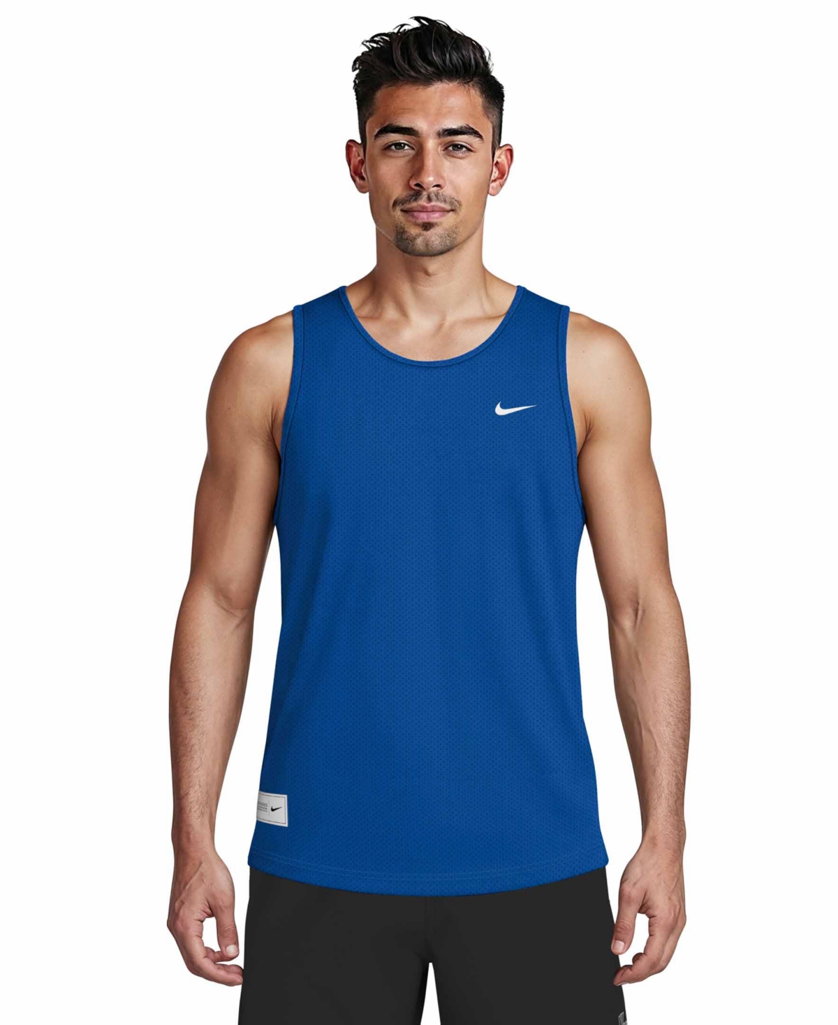 Click here for Nike Mens Mesh Sleeveless Tank Swim Top - Blue Cry... prices