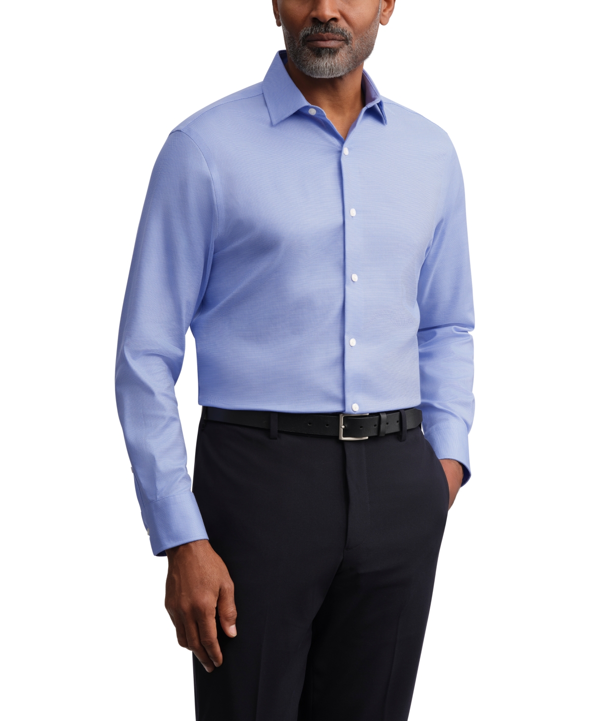 Click here for Tommy Hilfiger Mens Regular-Fit Dress Shirt - Blue prices