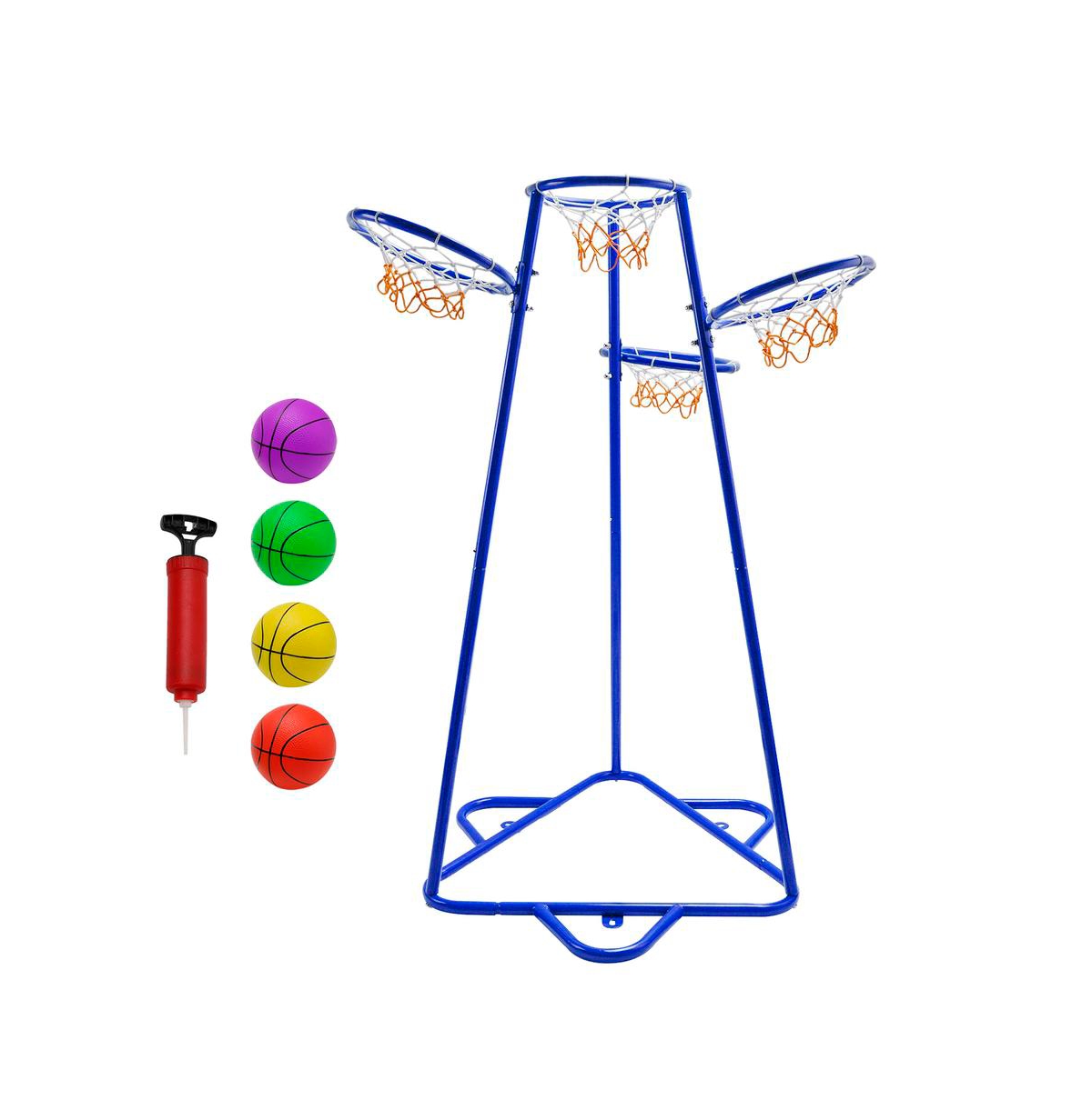 Click here for Bruce & Shark 4-Hoop Kids Basketball Set  Multi-He... prices