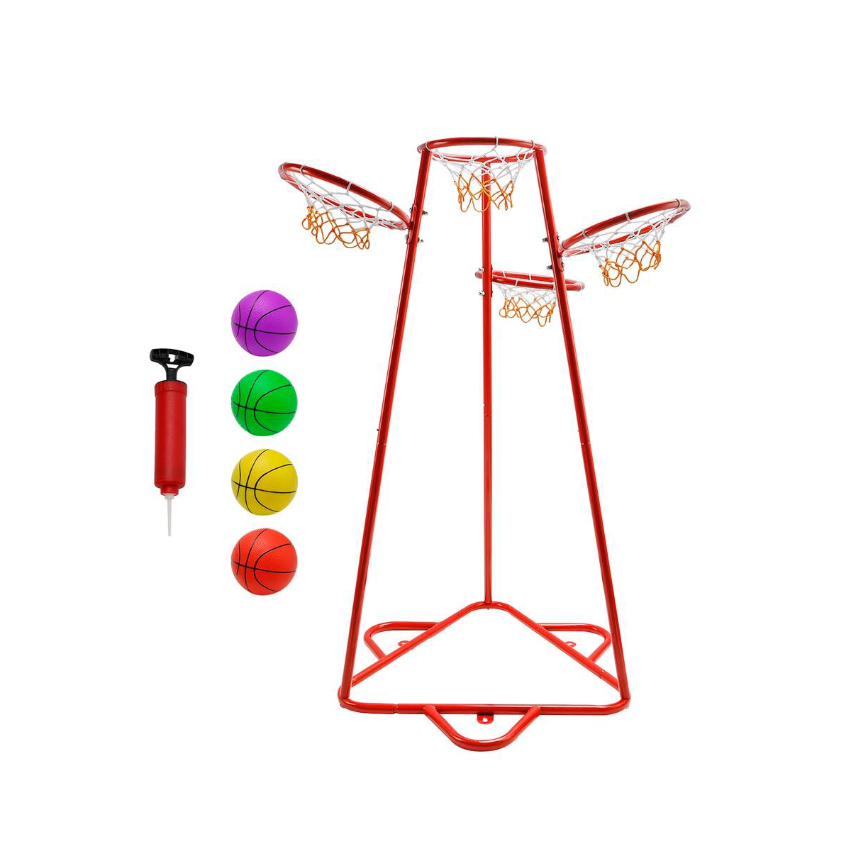 Click here for Bruce & Shark 4-Hoop Kids Basketball Set  Multi-He... prices