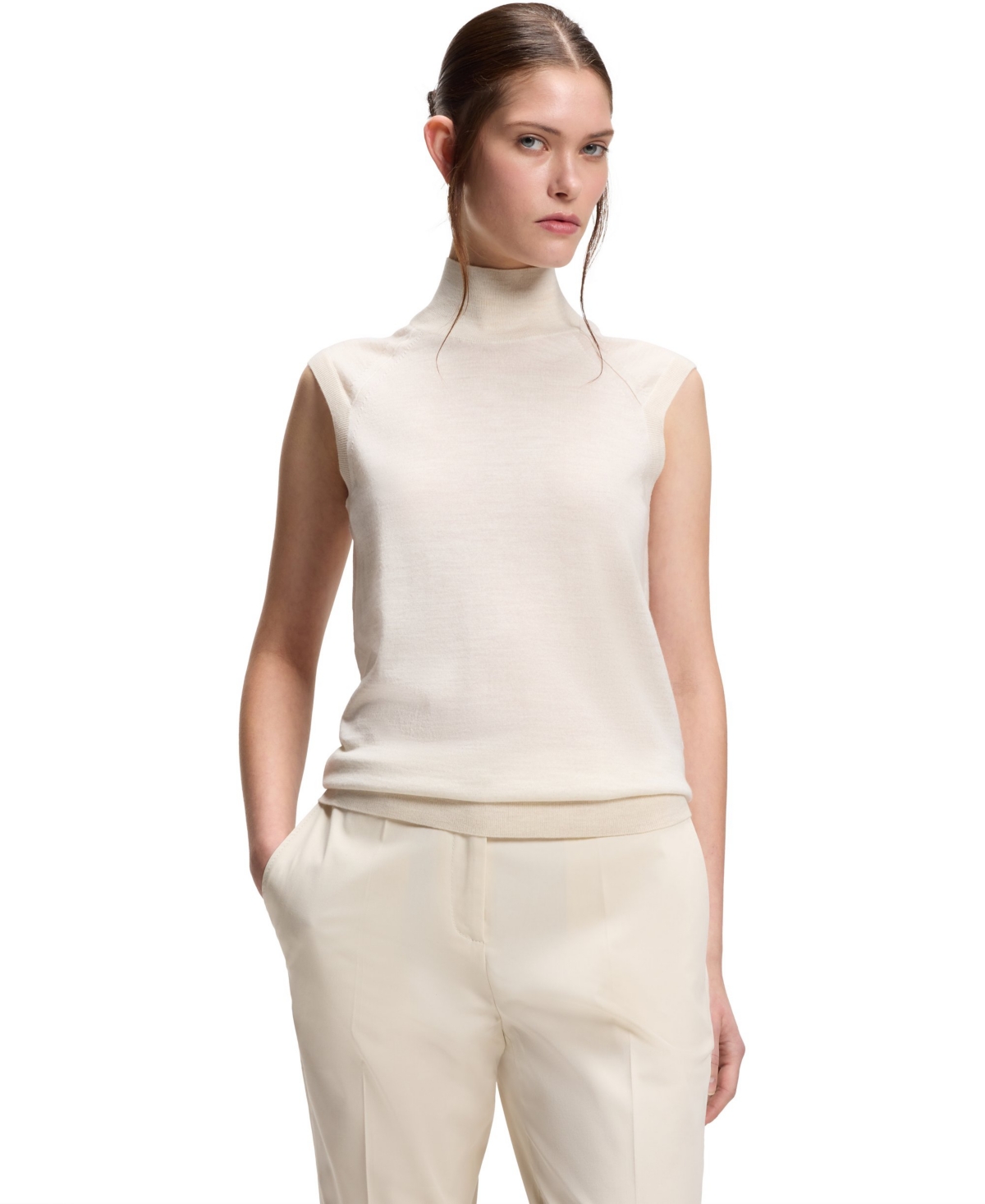 Click here for Boss by Hugo Boss Womens Merino Wool Sleeveless Mo... prices