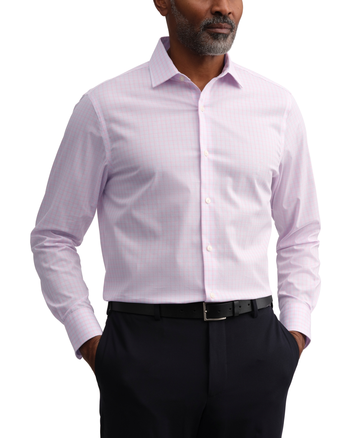 Click here for Tommy Hilfiger Mens Spread Collar Dress Shirt - Pi... prices