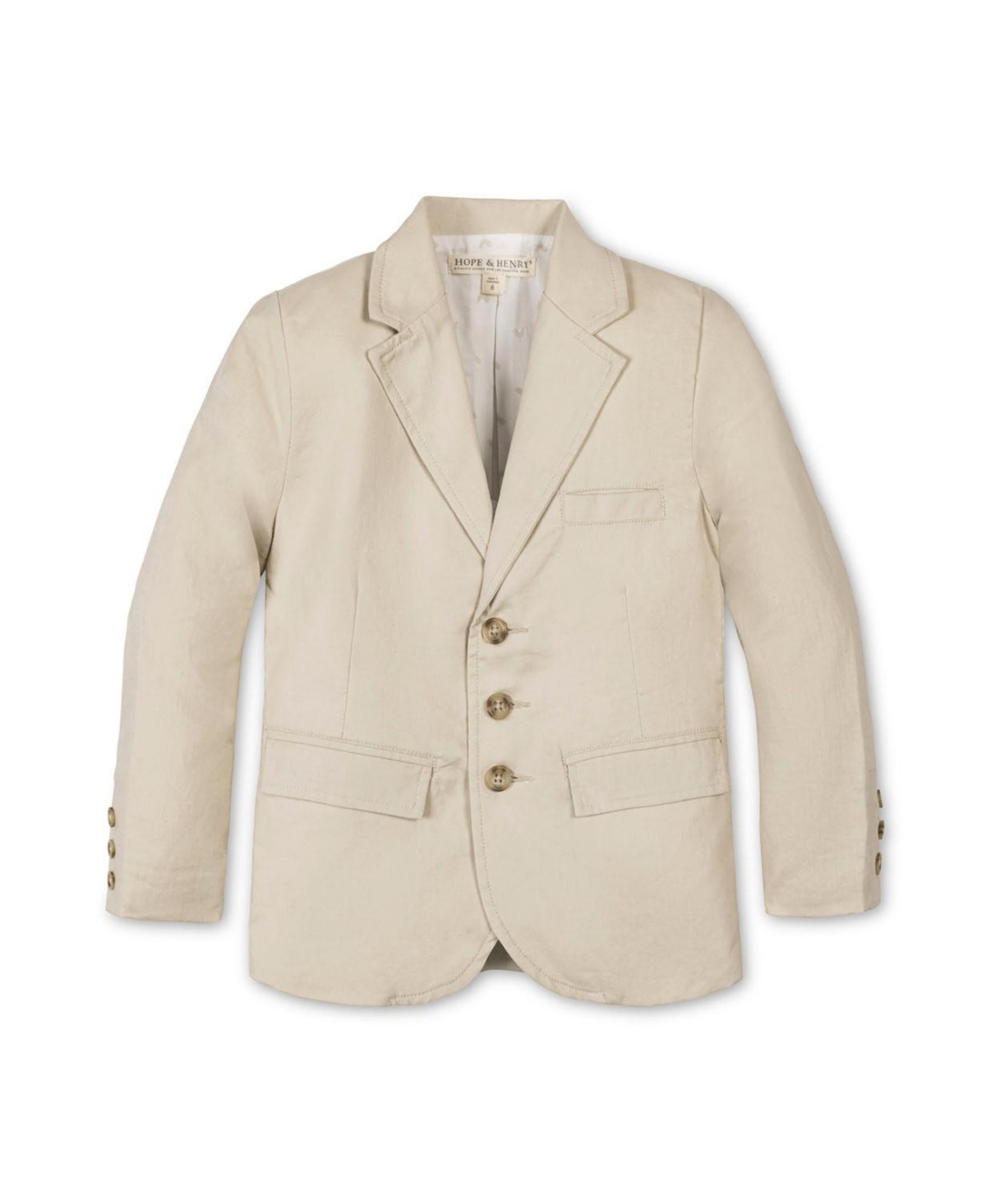 Click here for Hope & Henry Toddler Boys Linen Suit Jacket - Sand... prices