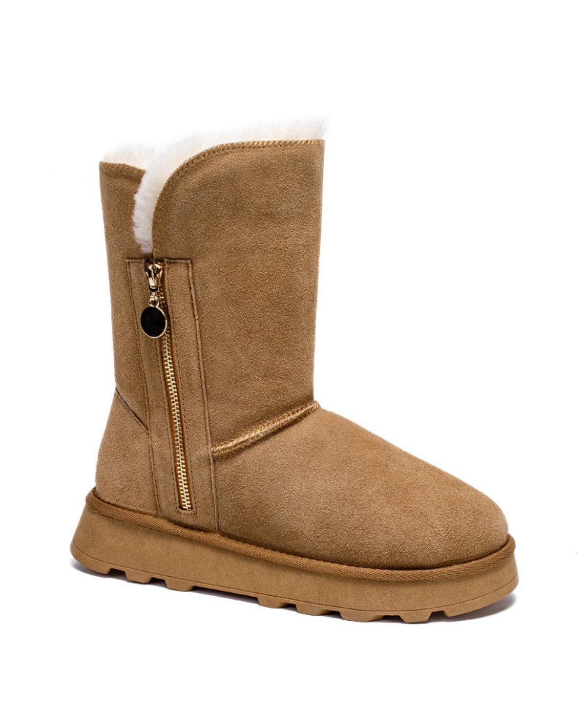 Click here for Pazstor Womens Shearling and Suede Winter Boots CY... prices