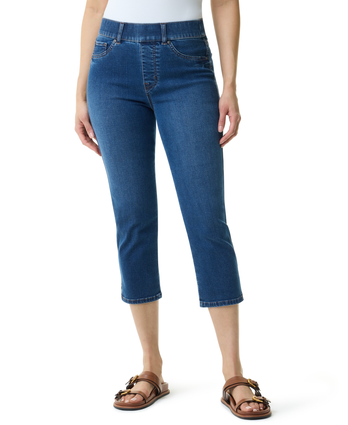 Click here for Gloria Vanderbilt Womens High-Rise Capri Pants - L... prices