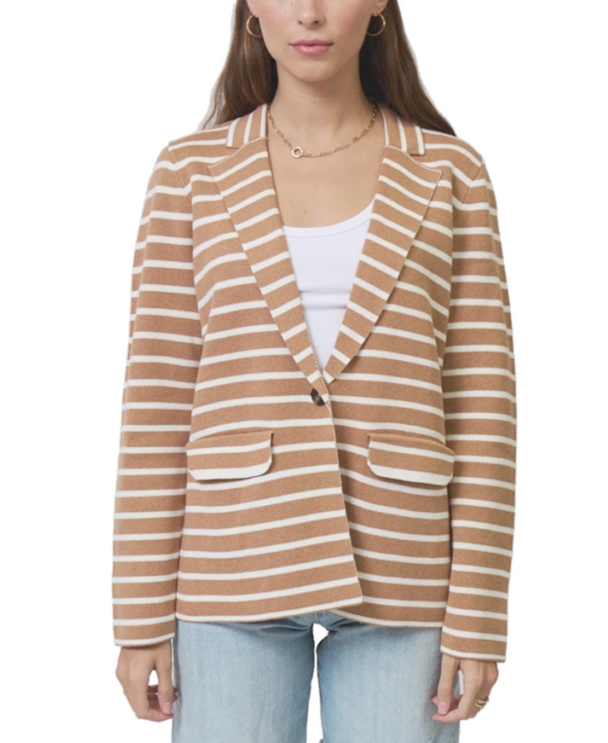 Click here for Central Park West Womens Ophelia Stripe Knit Blaze... prices