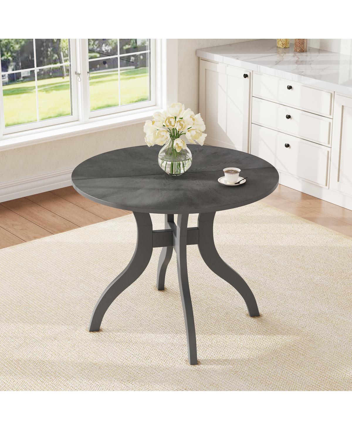 Click here for Streamdale Furniture Oak Gray Round Dining Table 3... prices