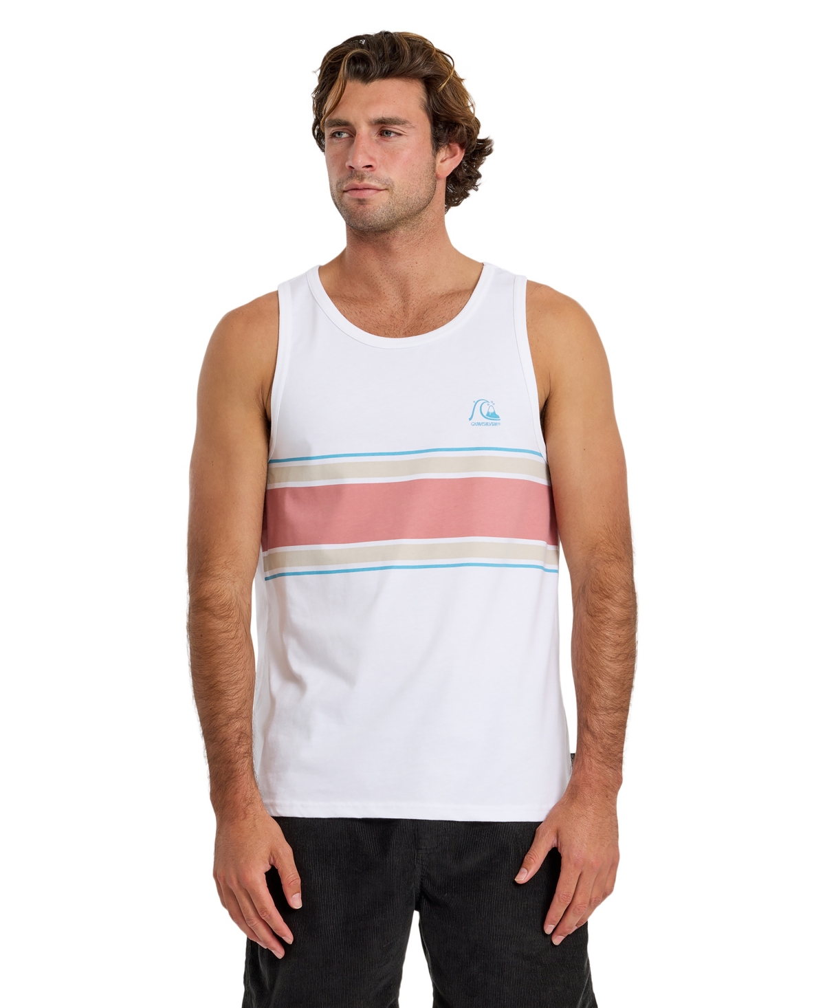Click here for Quiksilver Mens Sleeveless Crewneck Tank Top - Whi... prices