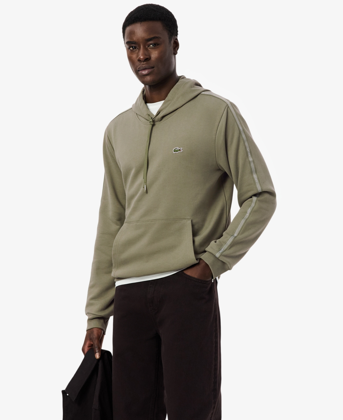 Click here for Lacoste Mens Classic-Fit Logo Stripe Zipped Hoodie... prices