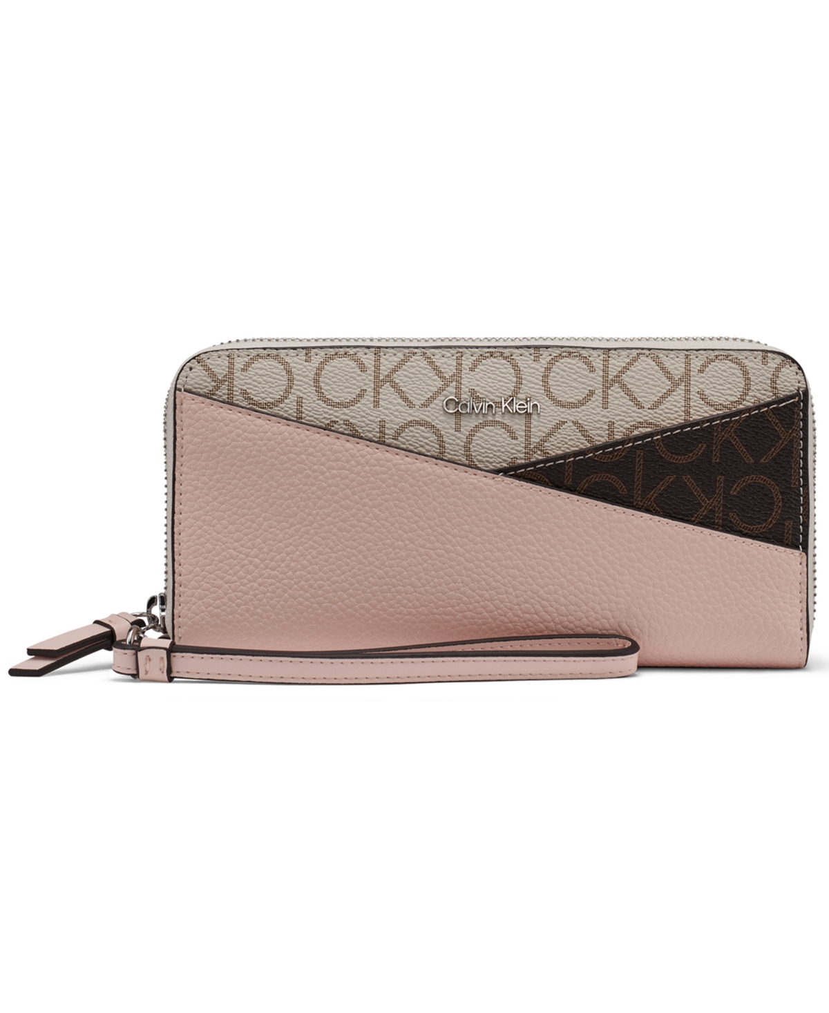 Click here for Calvin Klein Womens Audrey Signature Wallet - Brow... prices