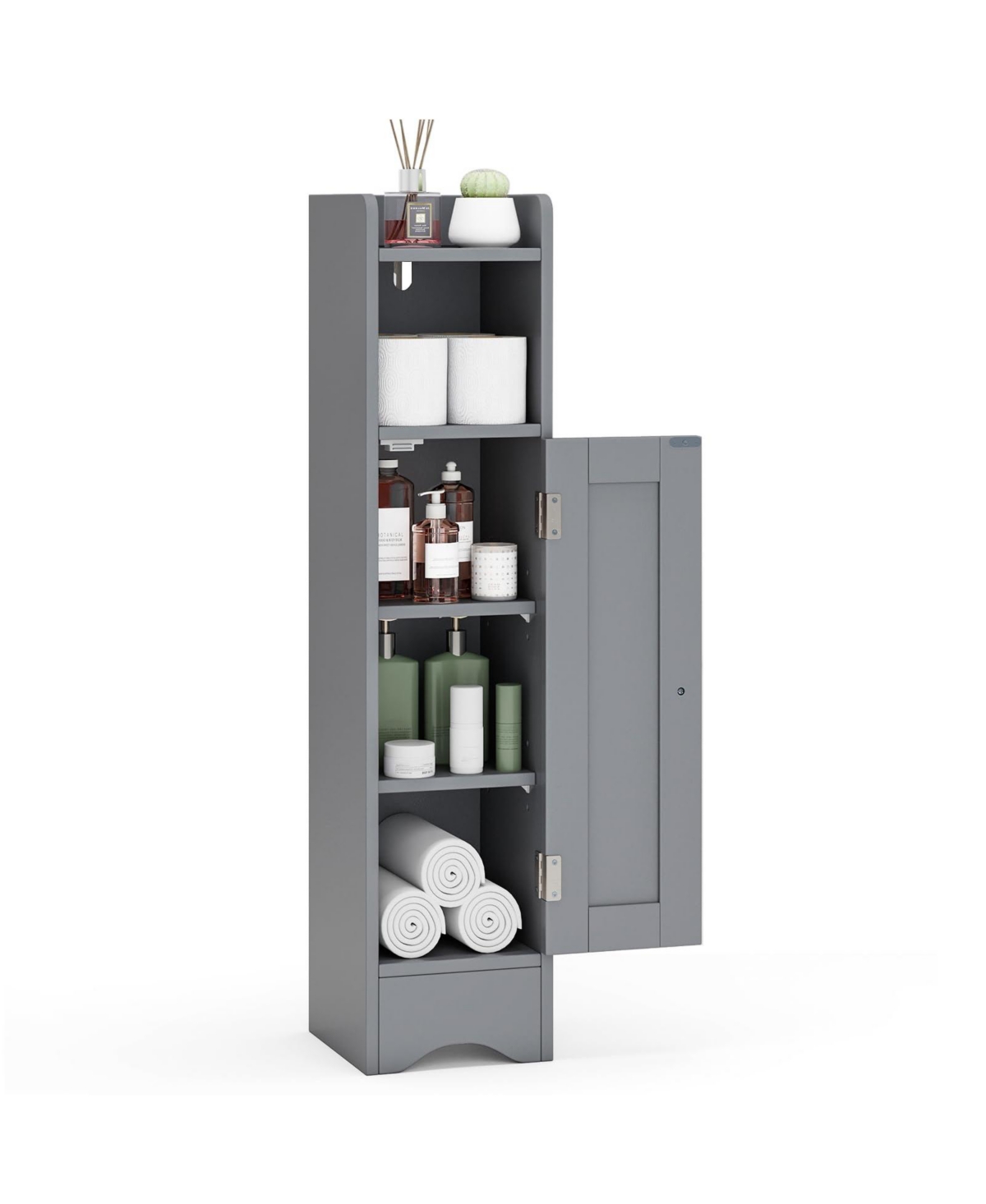 Click here for Volenca Space-Saving Slim Corner Bathroom Cabinet... prices