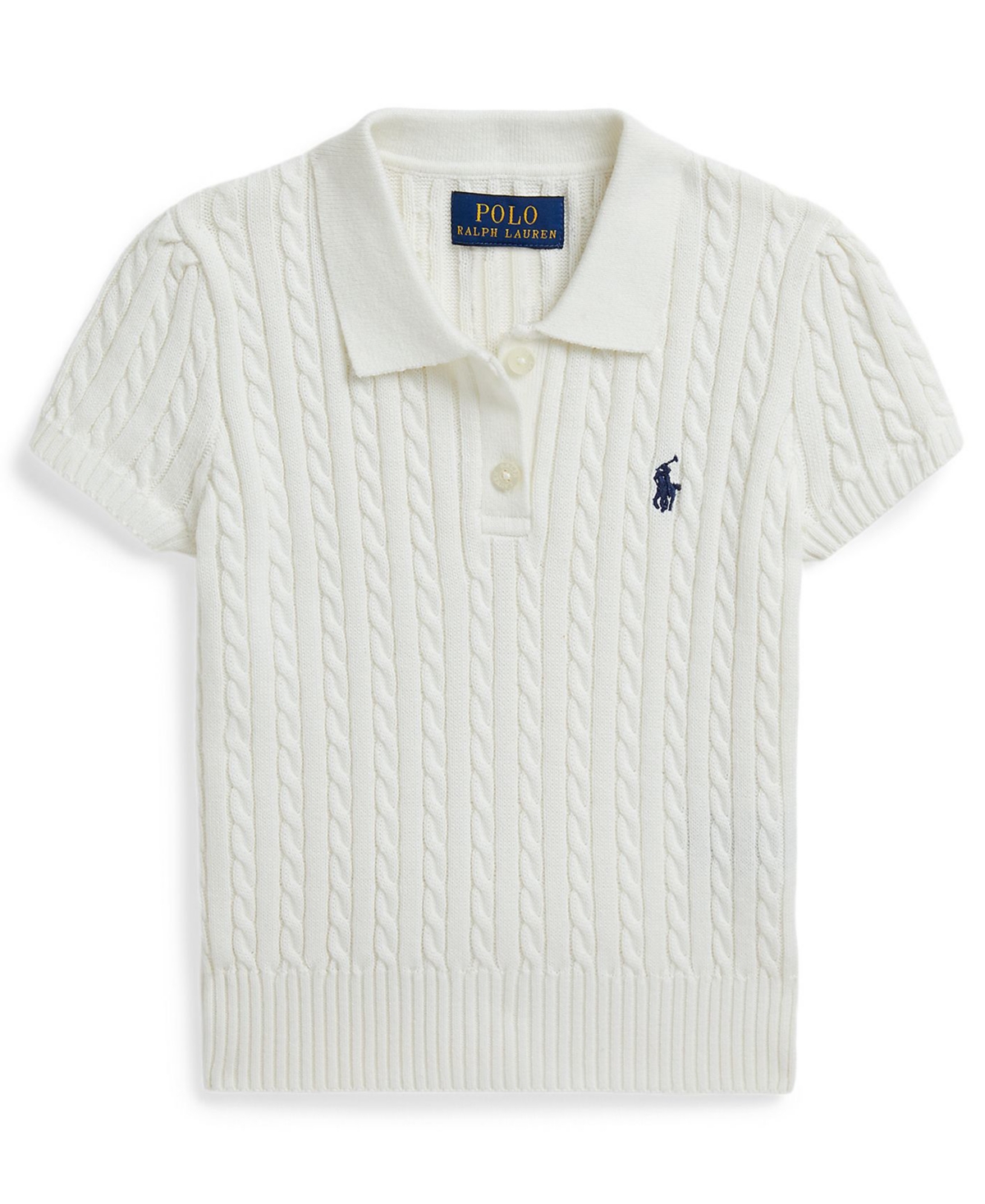Click here for Polo Ralph Lauren Girls 2-6X Mini-Cable Two-Button... prices
