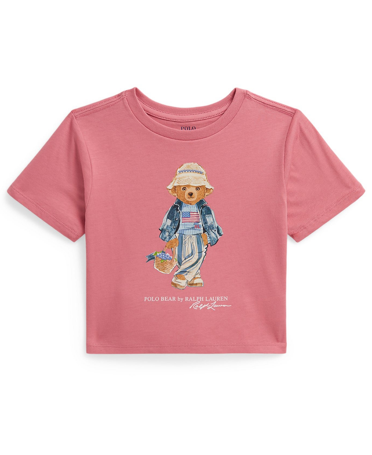 Click here for Polo Ralph Lauren Girls 2-6X Polo Bear Crewneck Je... prices