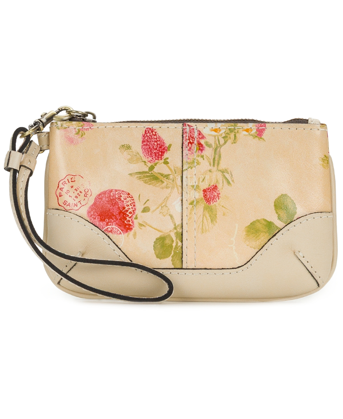 Click here for Patricia Nash Lula Leather Wristlet - Parchment St... prices