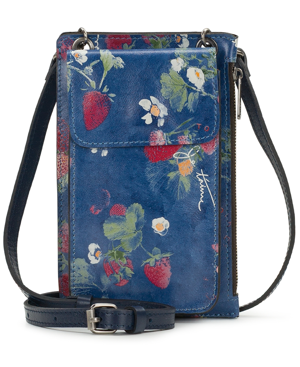 Click here for Patricia Nash Chiavella Phone Crossbody - Denim Bl... prices
