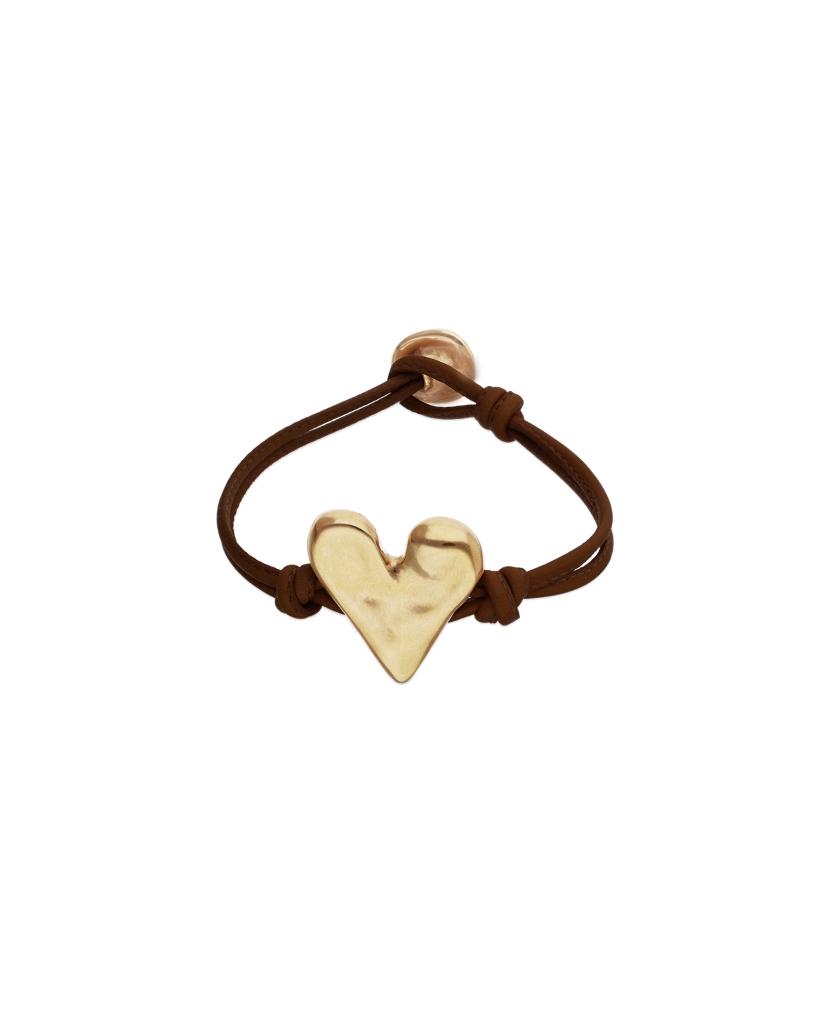 Click here for Unode50 Black Leather Bracelet with Heart Shaped 1... prices