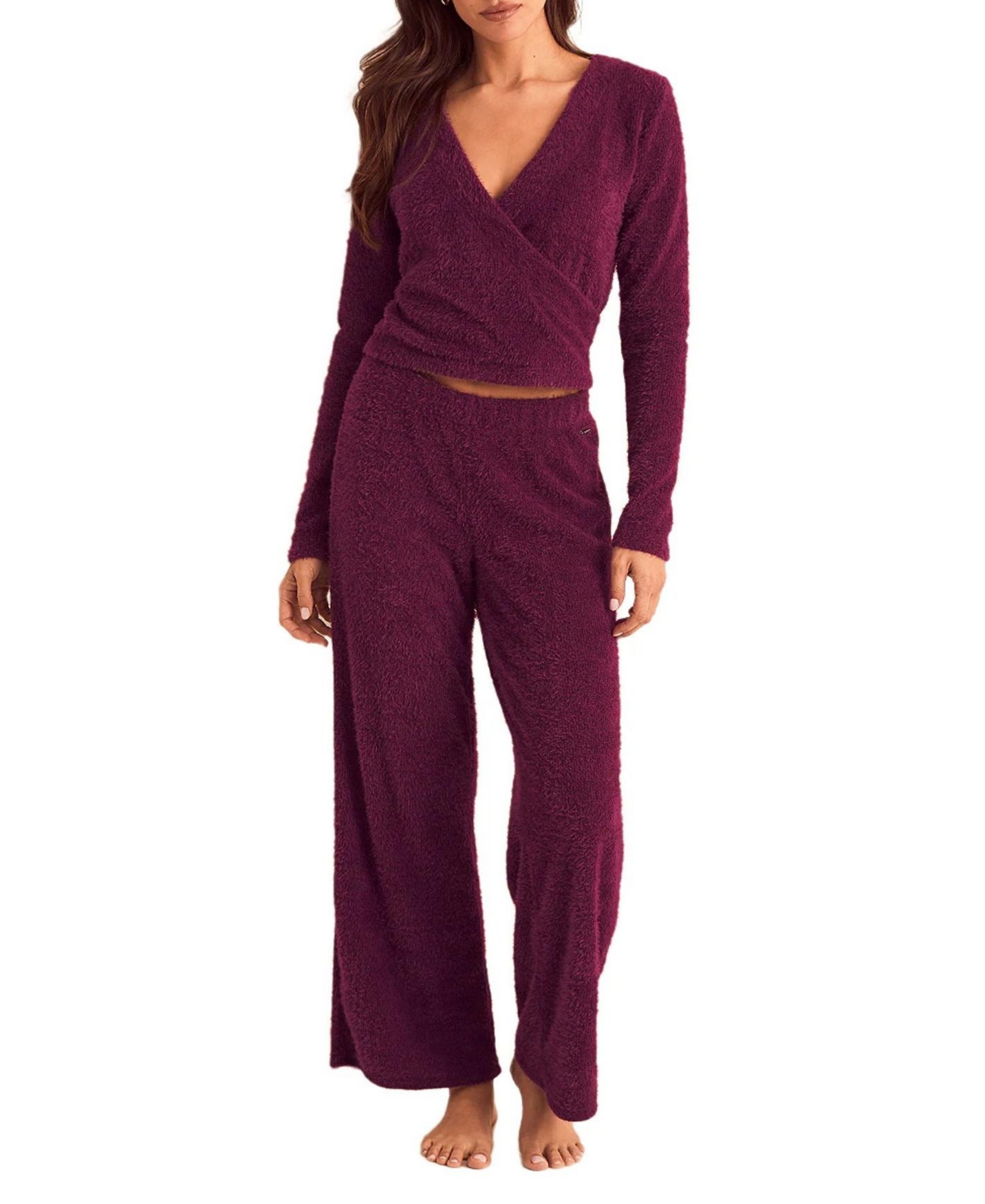 Click here for Adore Me Womens Katya Loungewear Set - Dark purple prices