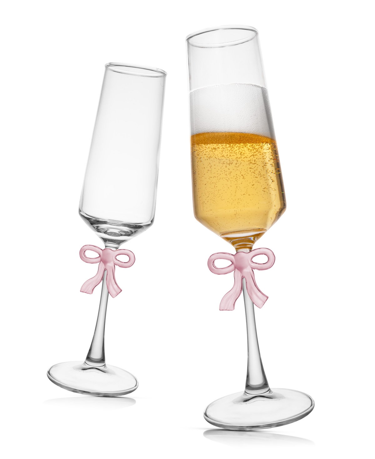 Click here for Godinger Bow Flute  Set of 2 - Clear prices