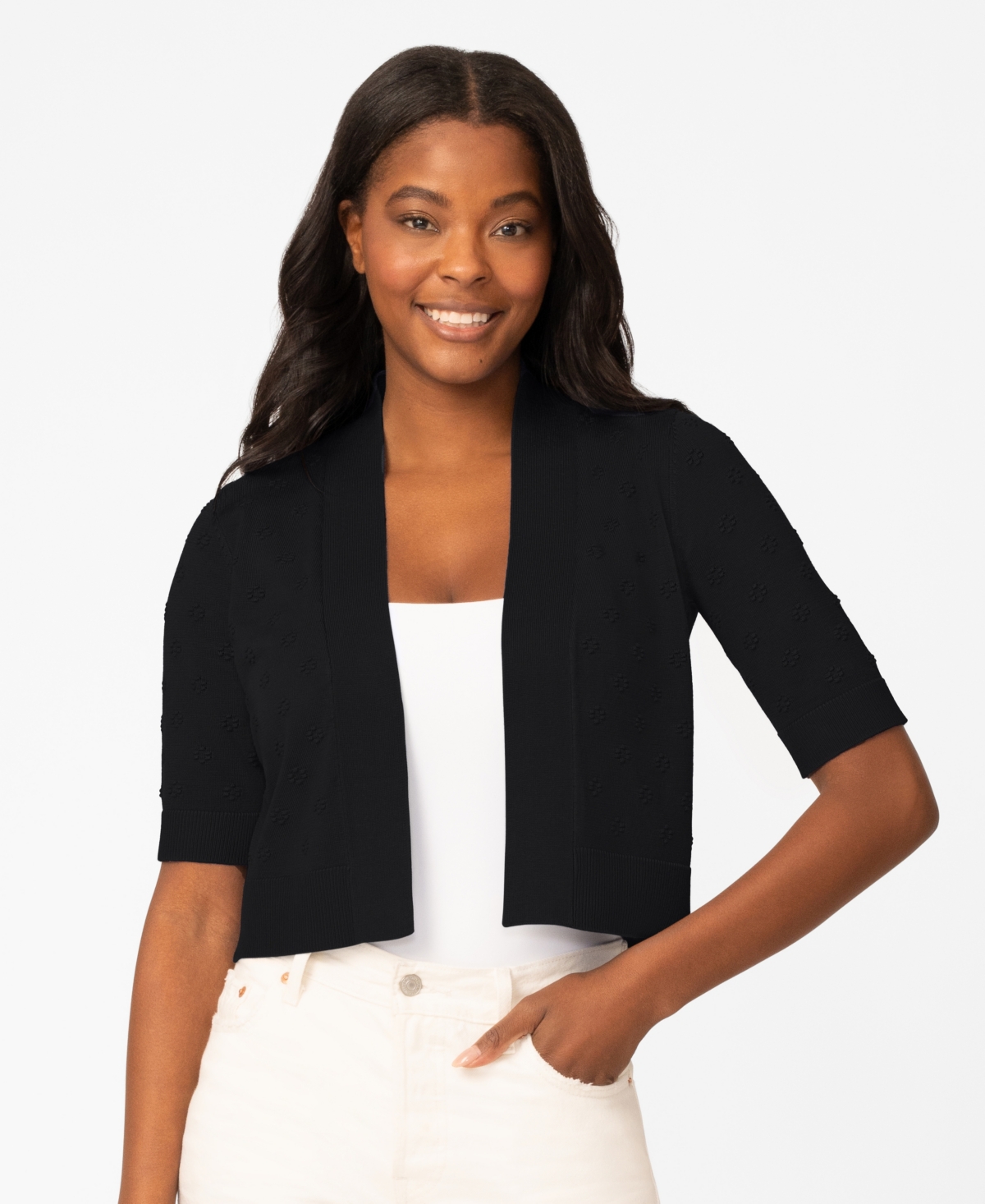 Click here for Melissa Paige Womens Floral Texture Sweater  Macys... prices