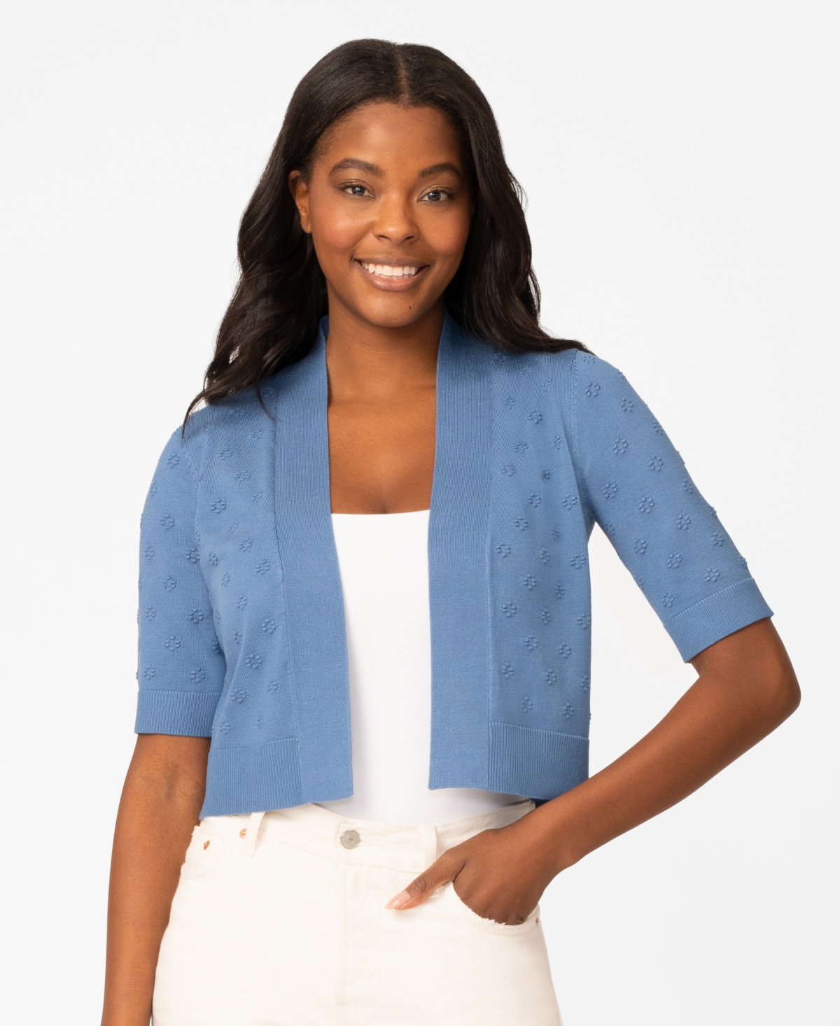 Click here for Melissa Paige Womens Floral Texture Sweater  Macys... prices