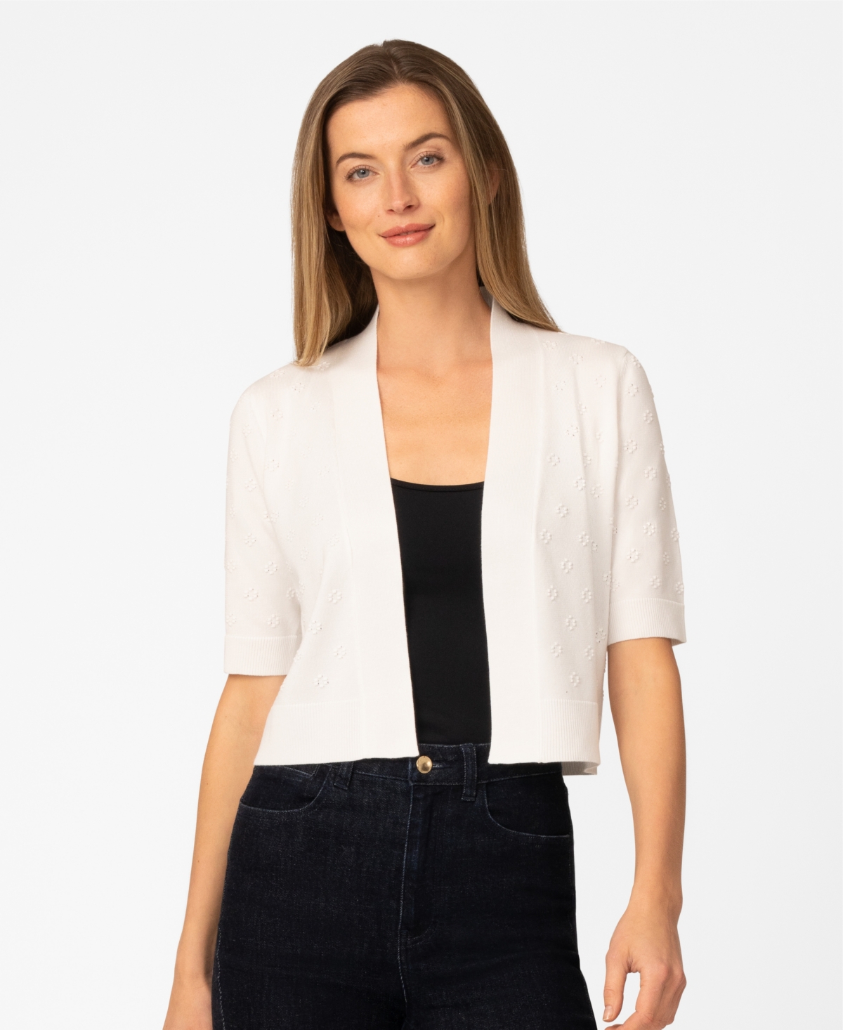 Click here for Melissa Paige Womens Floral Texture Sweater  Macys... prices