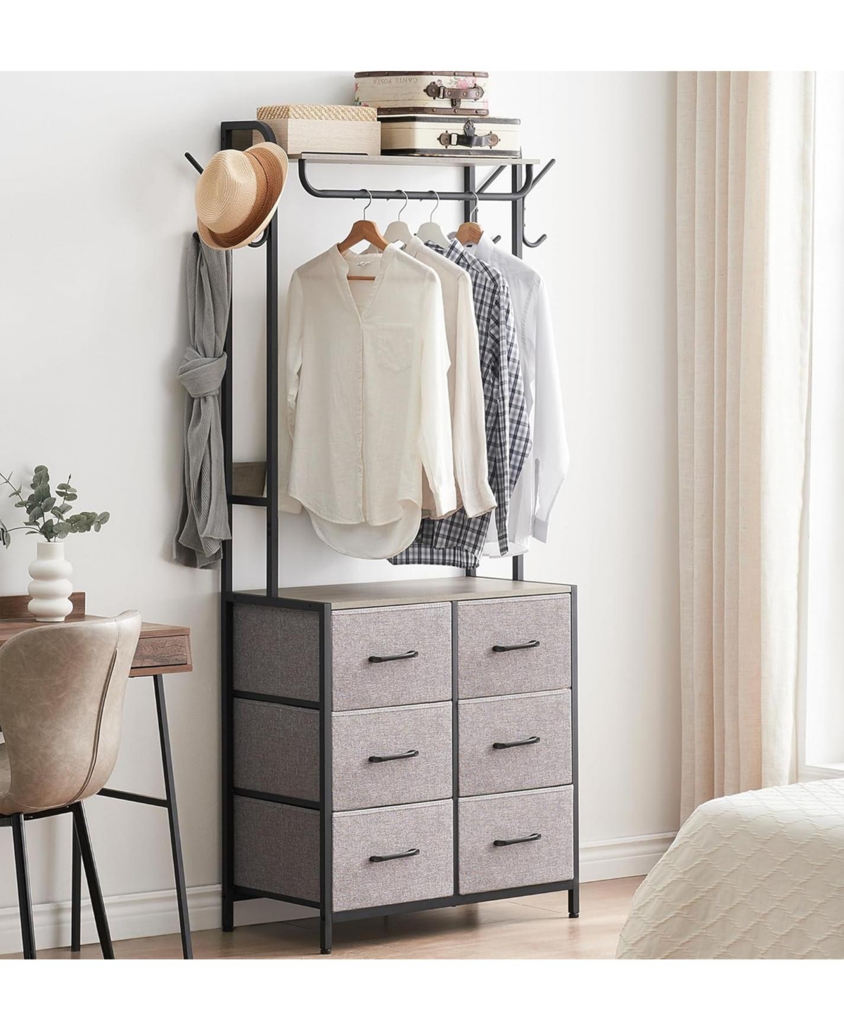 Click here for Gaomon Clothing Rack with 6 Drawers  Metal Frame T... prices