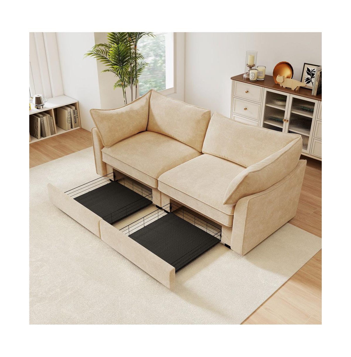 Click here for Boyel Living 2-Seater Sofa with Pull-Out Storage D... prices