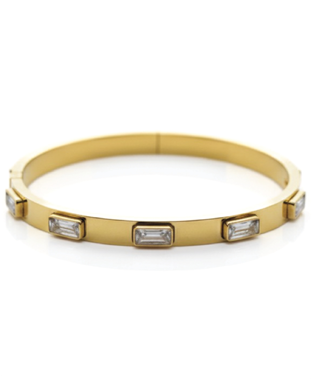 Click here for Lola Ade Aurora Gold-Tone Baguette Bangle Bracelet... prices